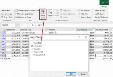 Adding Slicer Filters to Tables in Excel - K2 Enterprises